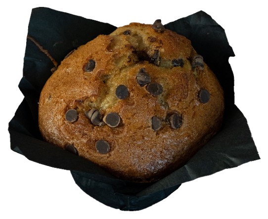 MUFFIN PEPITE CHOCO FOURRE NOISETTE 135GX40 - Boulangerie Yong